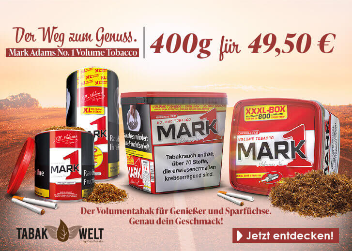 Zigaretten, Tabak online kaufen in der Tabak Welt