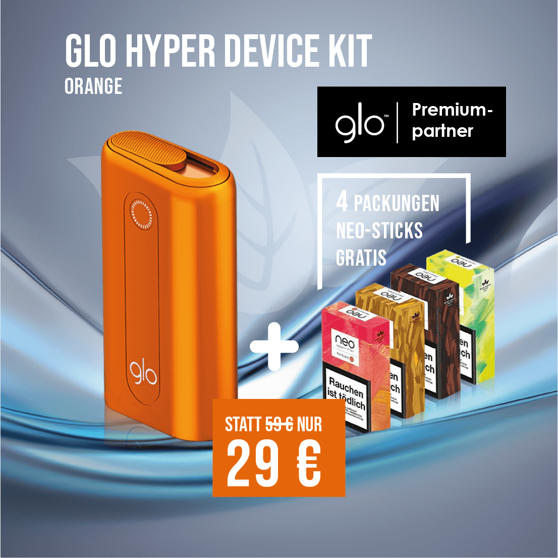 Glo kaufen gratis dazu 4 x Neo Sticks