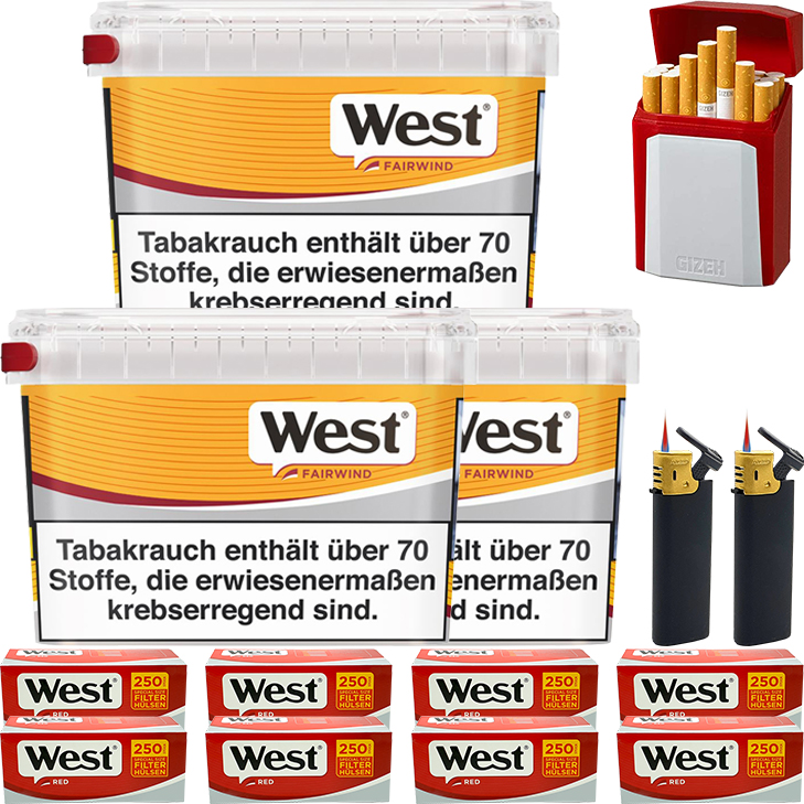 Der beliebte West Tabak zum stopfen ️ auch im Sparpaket