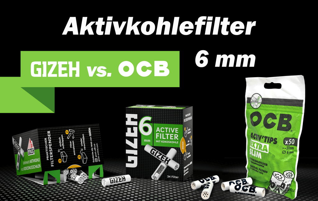 GIZEH Aktivkohlefilter im Vergleich zu OCB. Der Testsieger!