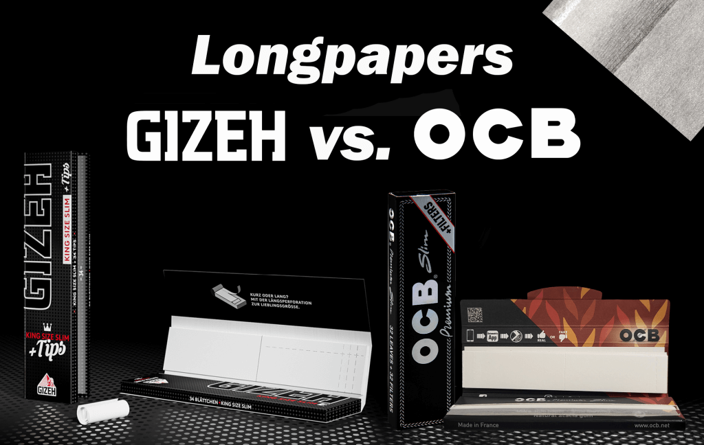 GIZEH Longpapers versus OCB Longpapers. Unser Testsieger!